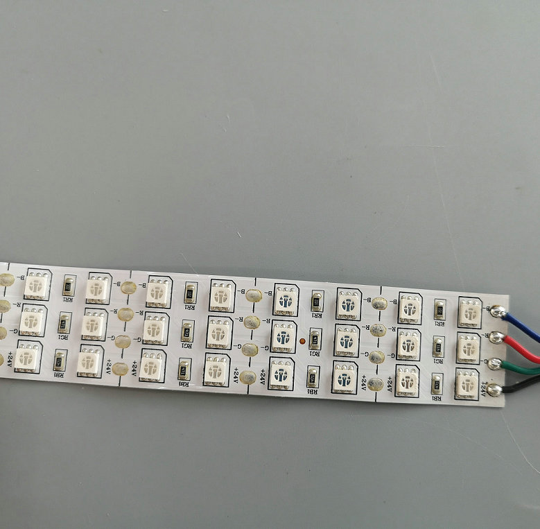 Triple-row RGB LED flex strips