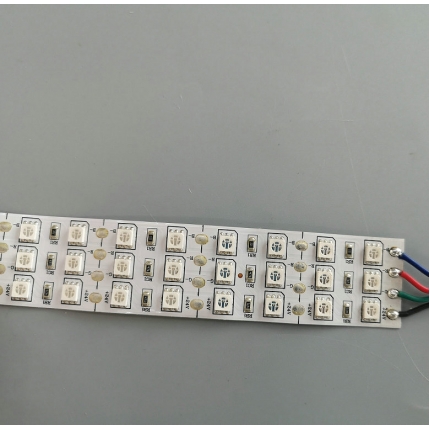 Triple-row RGB LED flex strips